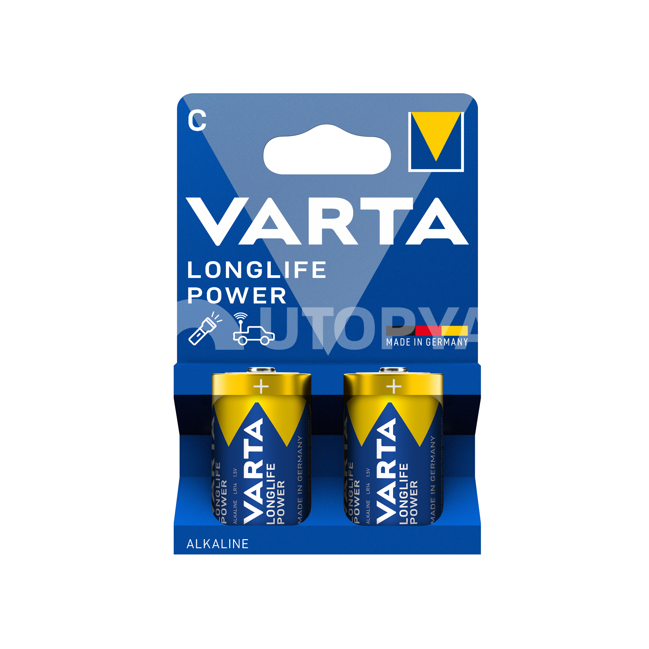 VARTA Pack 2 Alkaline Batteries Longlife Power