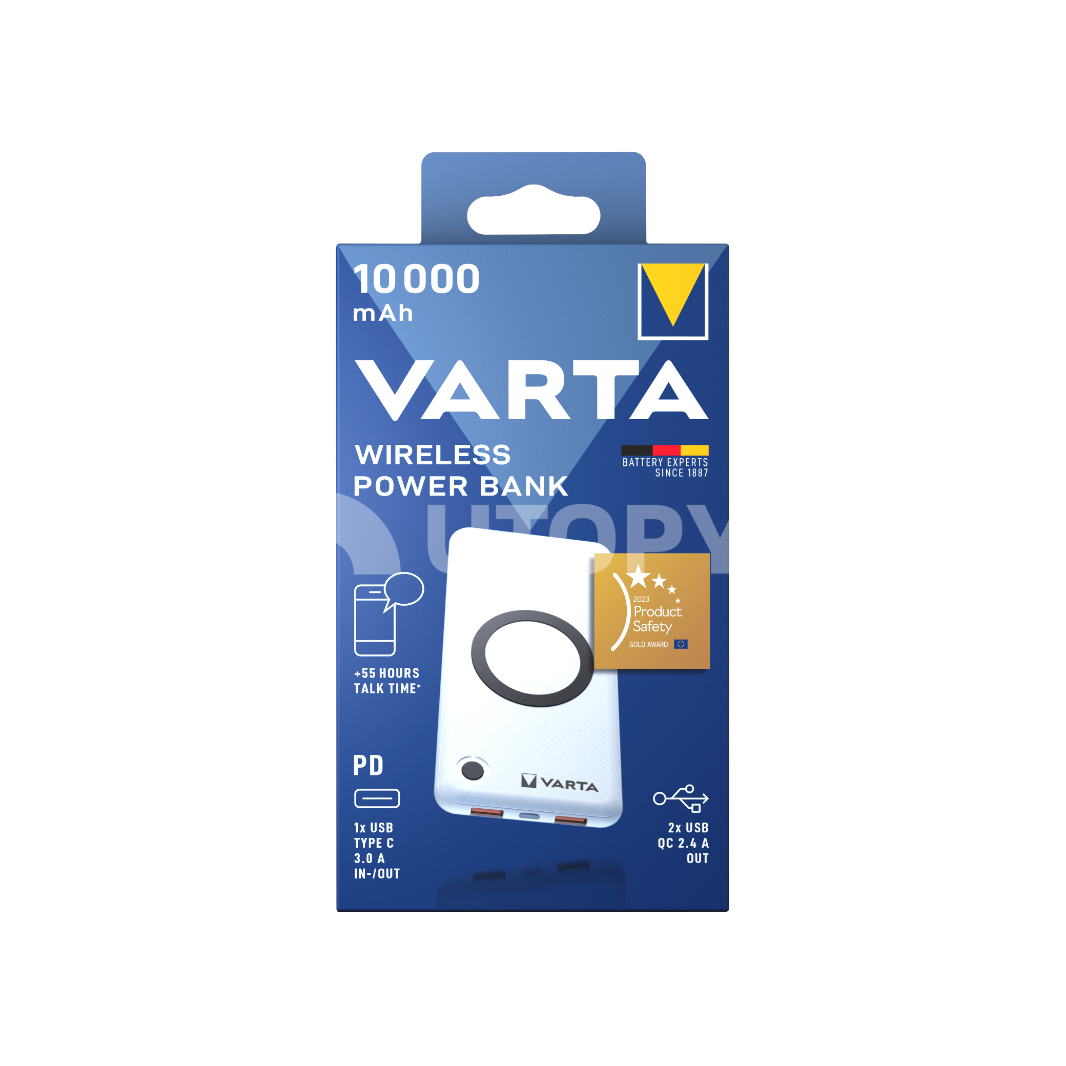 VARTA PowerBank Wireless 10.000mAh (Blanc) 57913101111